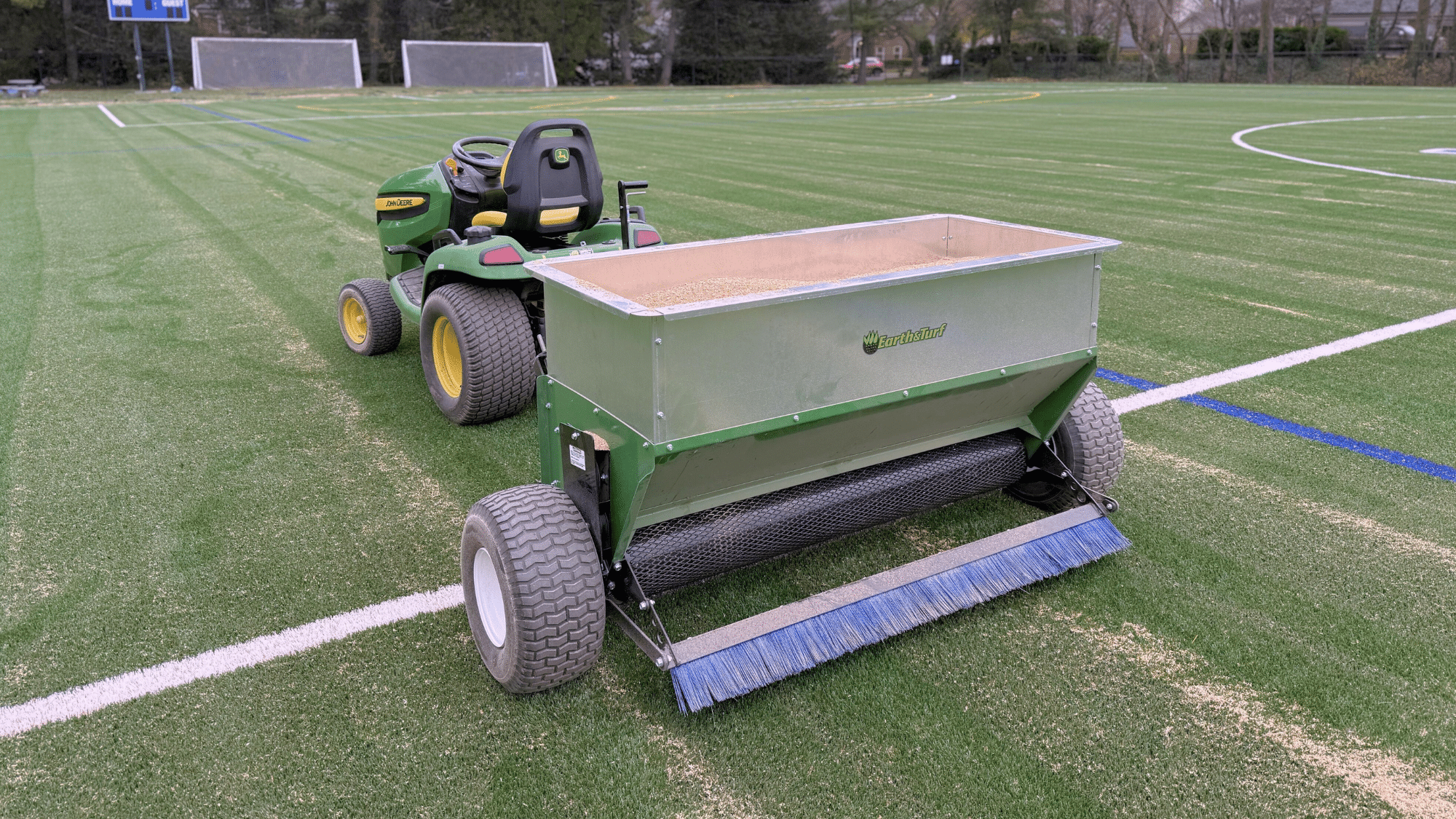 Pull Behind Drop Spreader | Largest Topdresser Model